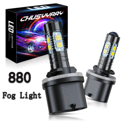 2pcs 880 LED Driving Fog Lights Bulbs Kit 6000K For Chevy Corvette C5 ...