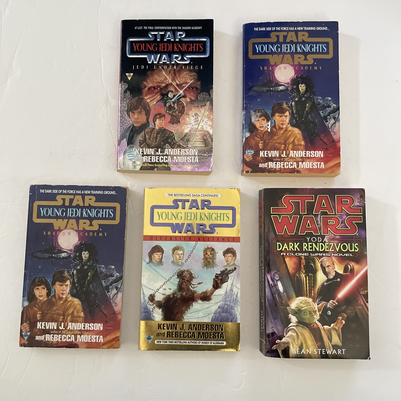 Star Wars Paperback Book lot Of 5 Young Jedi Yoda Dark Rendezvous | eBay
