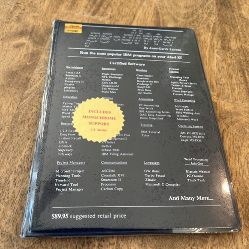 PC Ditto by Avante-Garde for Atari ST - NEW / SEALED - FREE SAME DAY ...