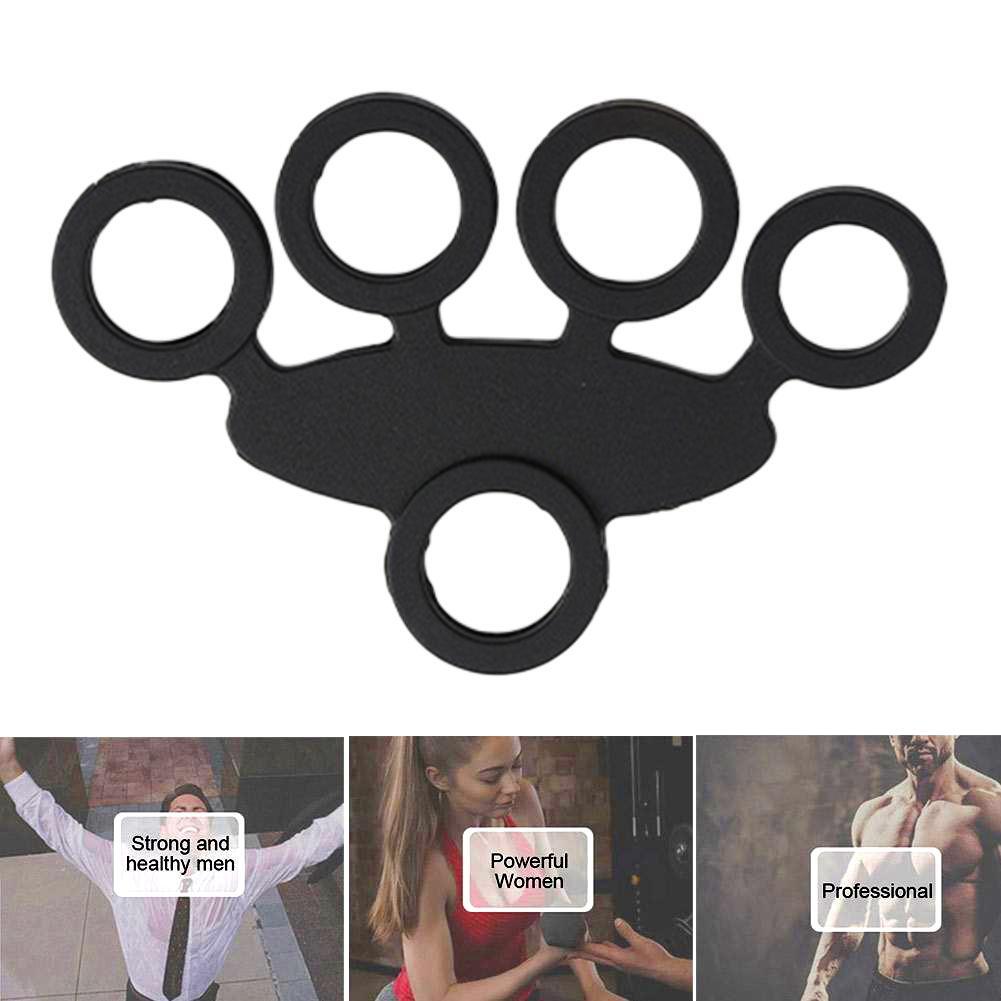 4PCS 5 Finger Hand Grip Band Elastic Silicone for Gym Fitness Training ...
