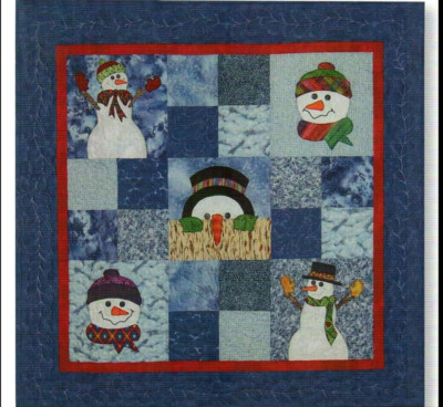 Snowmen Some Assembly Required Wall Quilt Pattern Primitive Folk Art ...