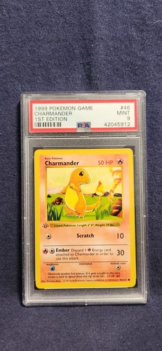 Pokemon PSA 9 Base Set 1st Edition Charmander 46/102 Grey Stamp | eBay