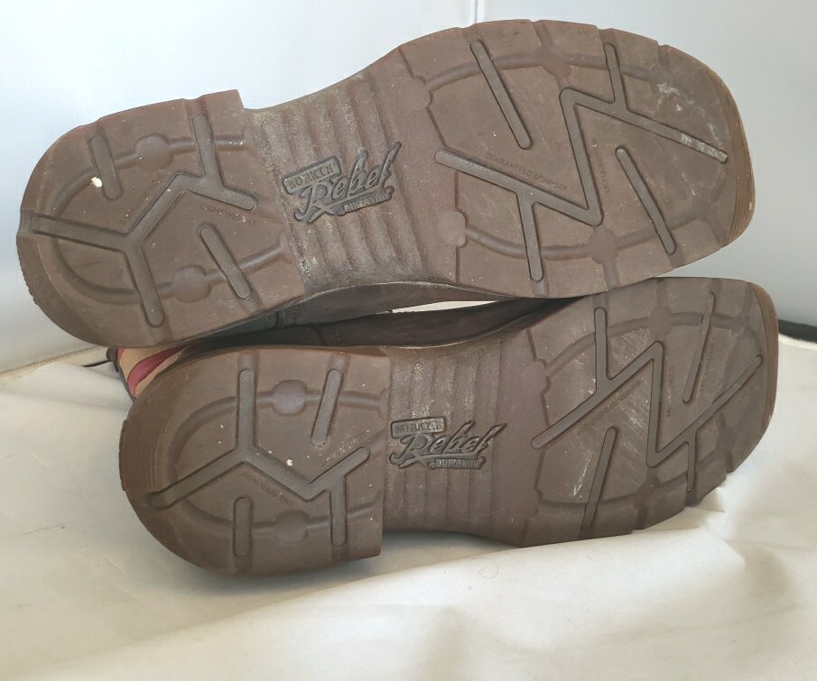 Durango Rebel American Flag Men’s Size 9.5M Boots Steel Toe DB020 Brown ...