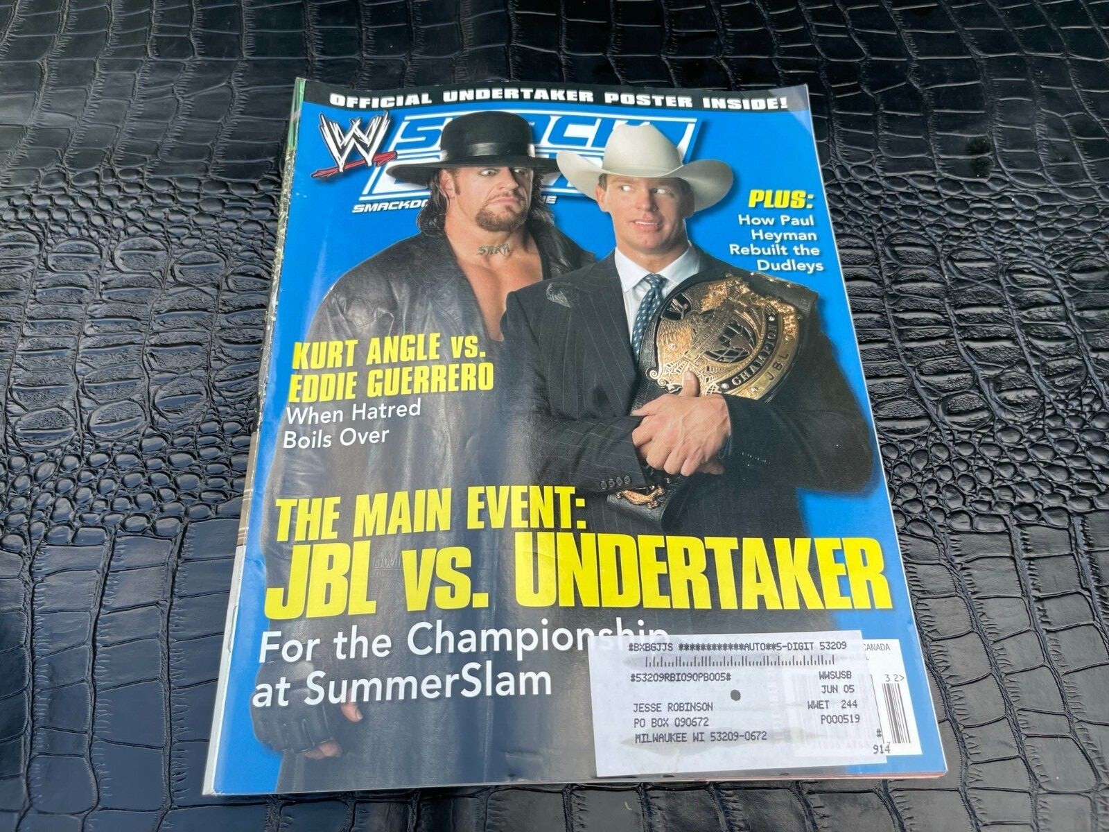 SEPTEMBER 2004 WWE SMACK DOWN wrestling magazine -UNDERTAKER | eBay