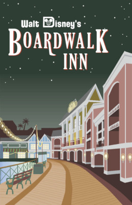 Board Walk Boardwalk Inn Night DVC Vacation Club Walt Disney World ...
