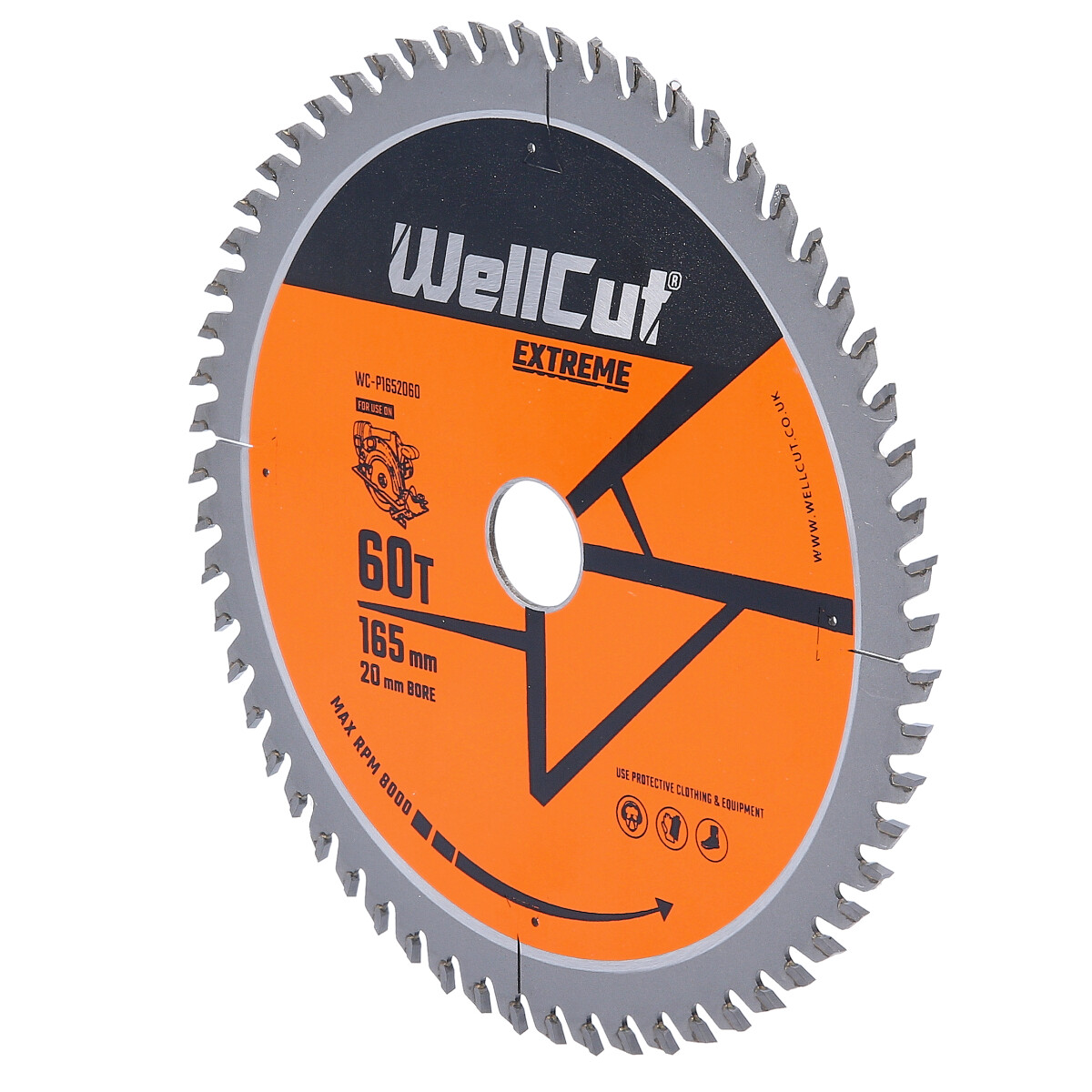 WellCut® TCT Extreme Circular Saw Plunge Saw Blade 165mm 20mm Bore 28T ...