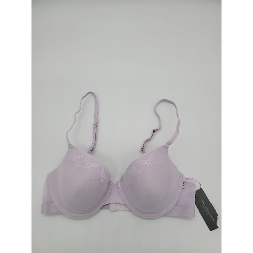 French Connection Bra 36B Womens Purple Lightly Padded Underwired Sheer ...