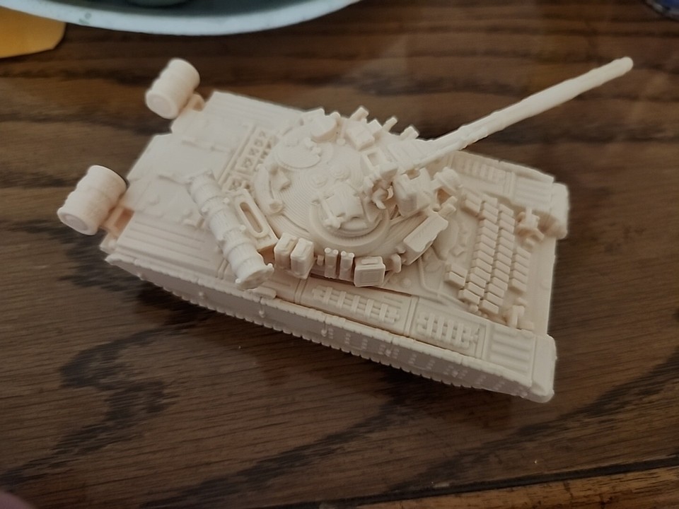 One Tan T80 plastic toy soldier tanks (same size / scale as Timmee Toys ...
