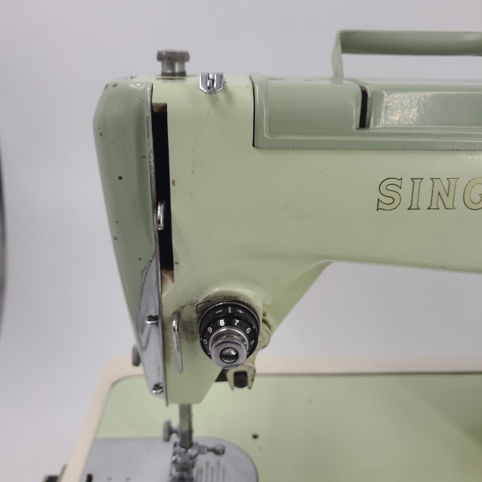 Vintage Green Singer 319w Sewing Machine With Case | eBay