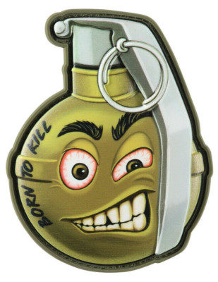 MORALE TACTICAL ARMY 3D PVC PATCH UKRAINE GRENADE M67 BORN TO KILL ...