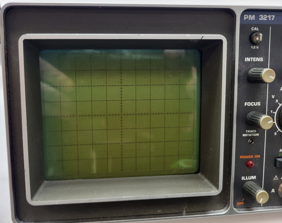 Philips PM 3217 50 MHz Oscilloscope - Vintage Analog - Power Tested | eBay