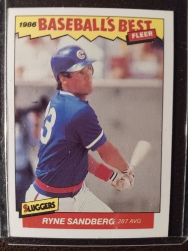 RYNE SANDBERG CUBS 1986 FLEER "BASEBALL'S BEST" BASEBALL #32 | eBay