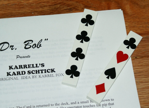 KARD SCHTICKS set of two Club/Diamond (Karrell Fox/Dr. Bob) --card ...
