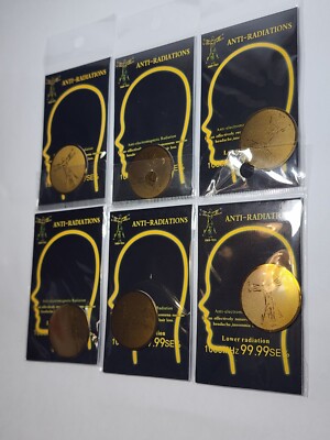 ANTI-RADIATION Stickers 6 PACK EMF PROTECTION For Electronic Devices 99 ...