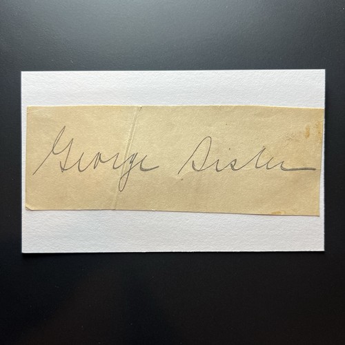George Sisler Signed Index Card Cut Beckett Hall of Fame | eBay