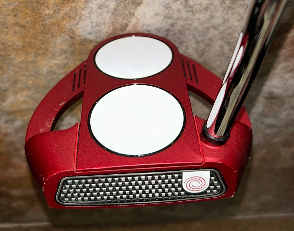 Odyssey O-Works Red 2-Ball Fang Putter 34 Inch Right Hand Steel Shaft ...