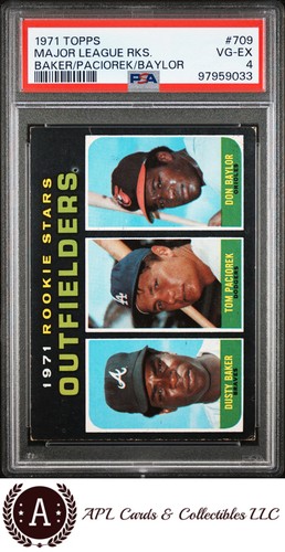 1971 Topps #709 Dusty Baker Rookie PSA 4 | eBay