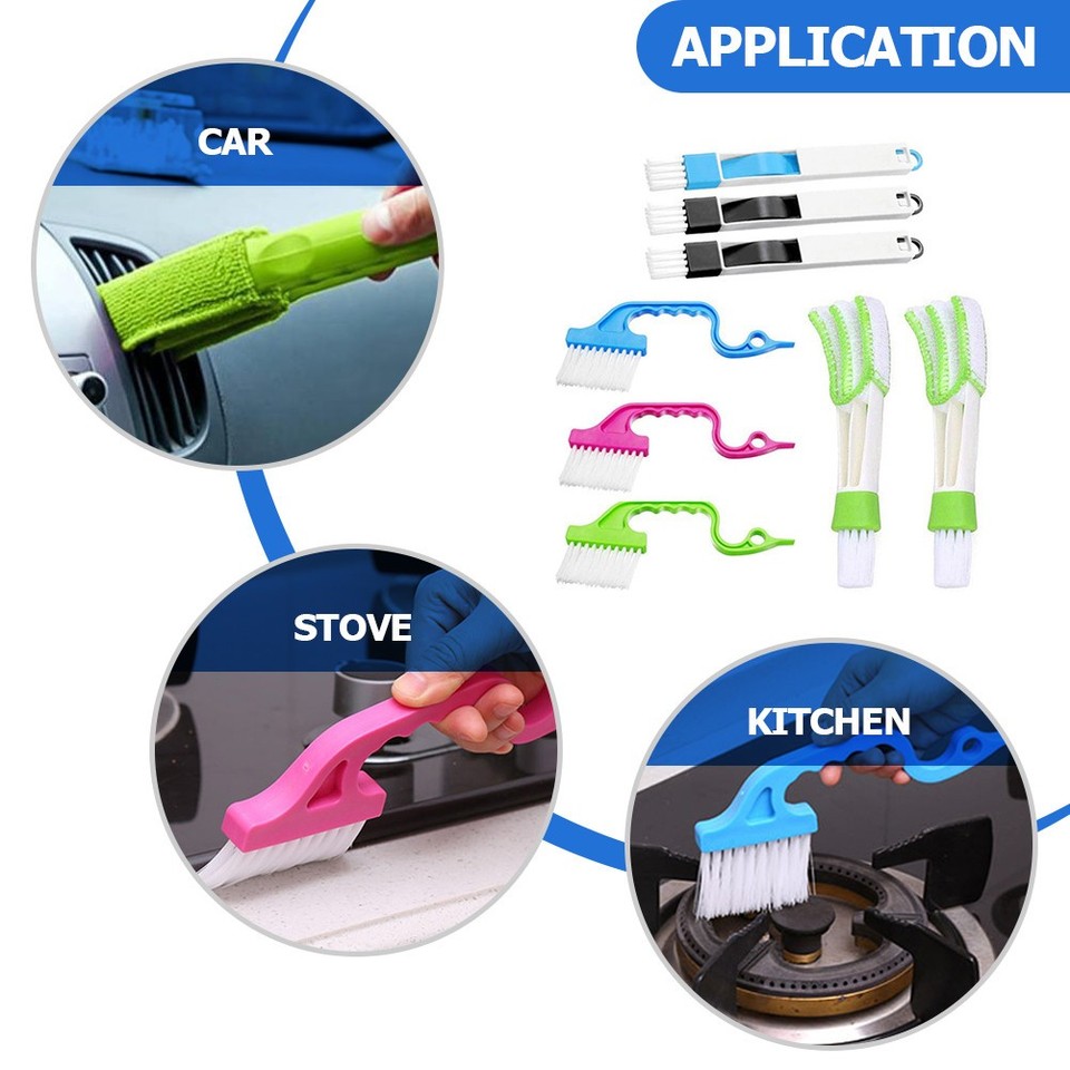 8 Pcs Sill Slot Brush Window Track Cleaning Groove Windowtrack Tools ...