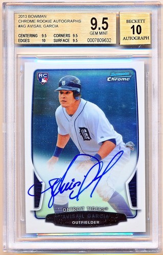 2013 Bowman Avisail Garcia Chrome Auto Rc #ACR-AG BGS 9.5/10 - POP 19 ...