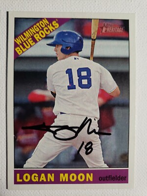 2015 Topps Heritage Logan Moon Auto Autograph Card Royals Blue Rocks ...