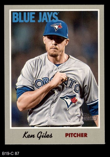 2019 Topps Heritage #87 Ken Giles Blue Jays 8 - NM/MT | eBay