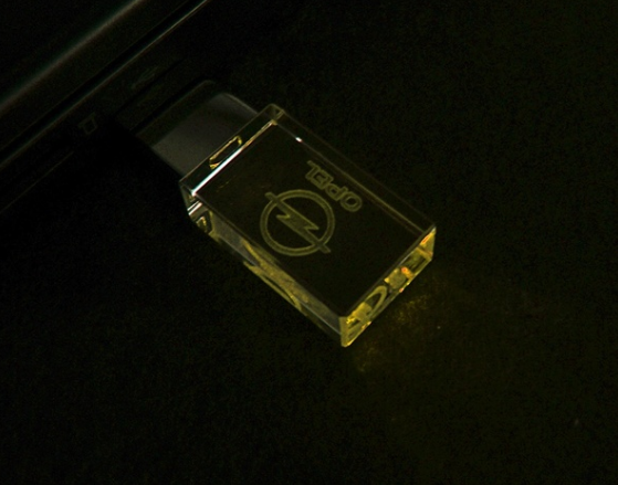 USB Flash Drive 2.0 Metal Stick Car Logo Opel Fan Driver Lover Gift LED ...