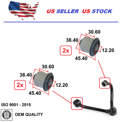 Control Arm Bushing Upper set LH/RH for KIA SORENTO 2003-2006 4WD 54480 ...