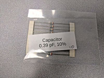 10 pcs 0.39 pF picofarad Capacitor 10% | eBay