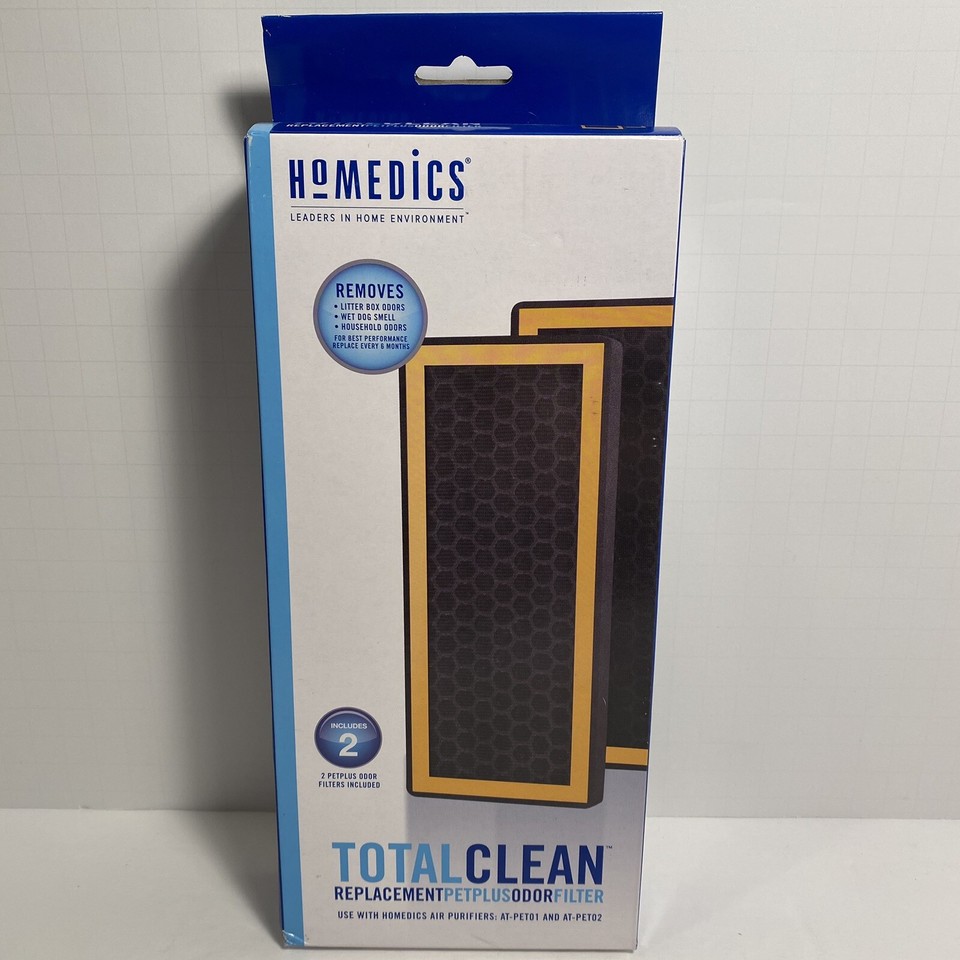 Homedics Total Clean Replacement Pet Plus Odor Filter 2 Filters AT ...