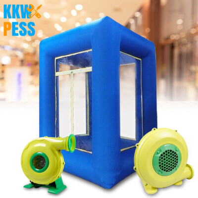 9ft Inflatable Cash Cube Booth Money Grab Machine with 2 Blowers for ...