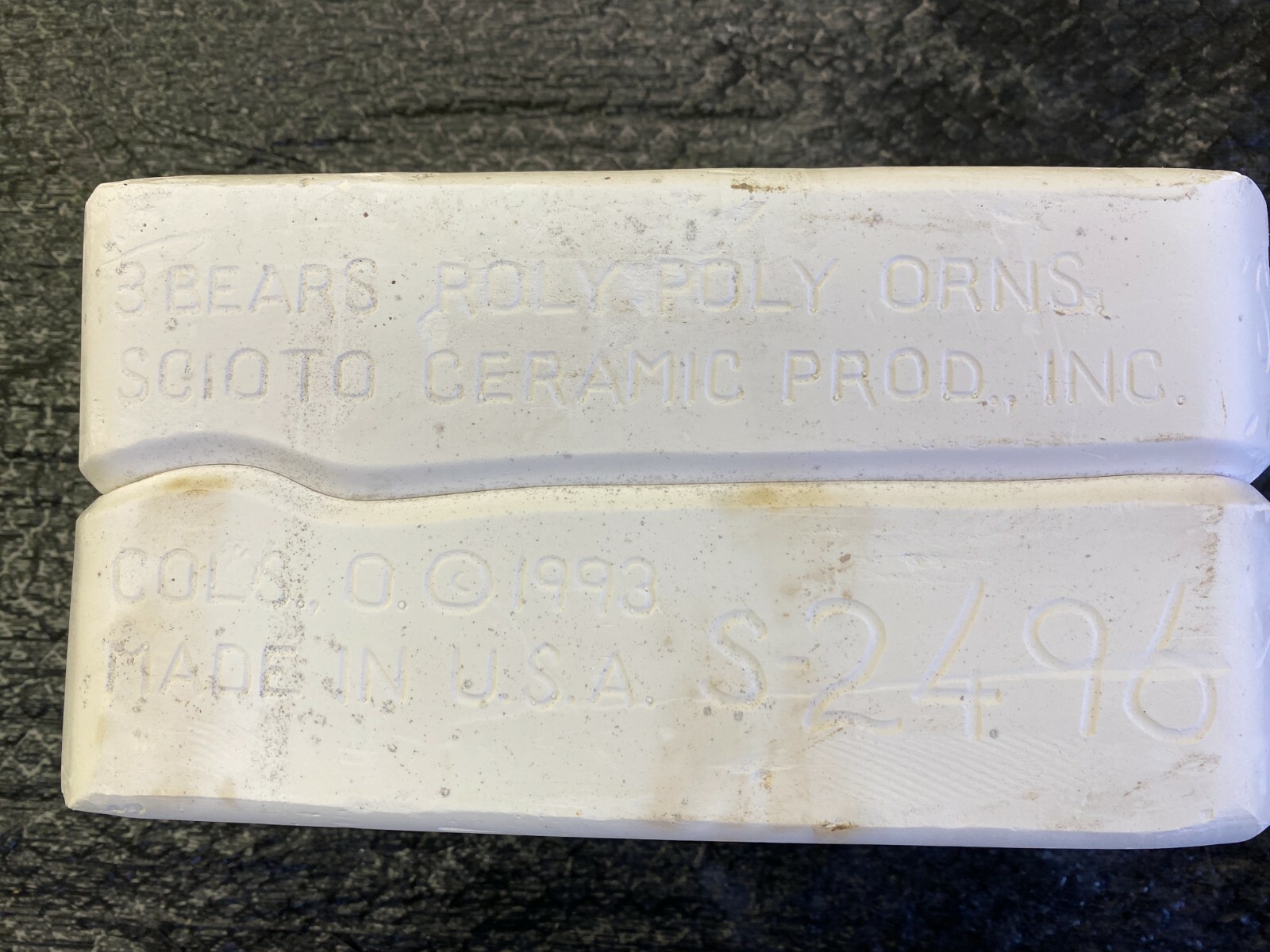 VINTAGE SCIOTO CERAMIC MOLD #2496 3 BEARS ROLY POLY ORNAMENTS | eBay