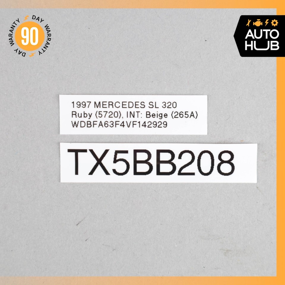94-02 Mercedes R129 SL320 CLK430 S500 Auxiliary Fan Control Relay ...