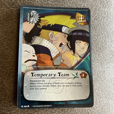 Temporary Team Ccg Naruto Wavy Foil 1st Edition #300 Nm | eBay