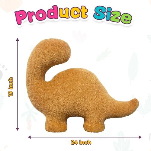 Dino Chicken Nugget Pillow Plush is Funny Gifts, Dinosaur Large ...