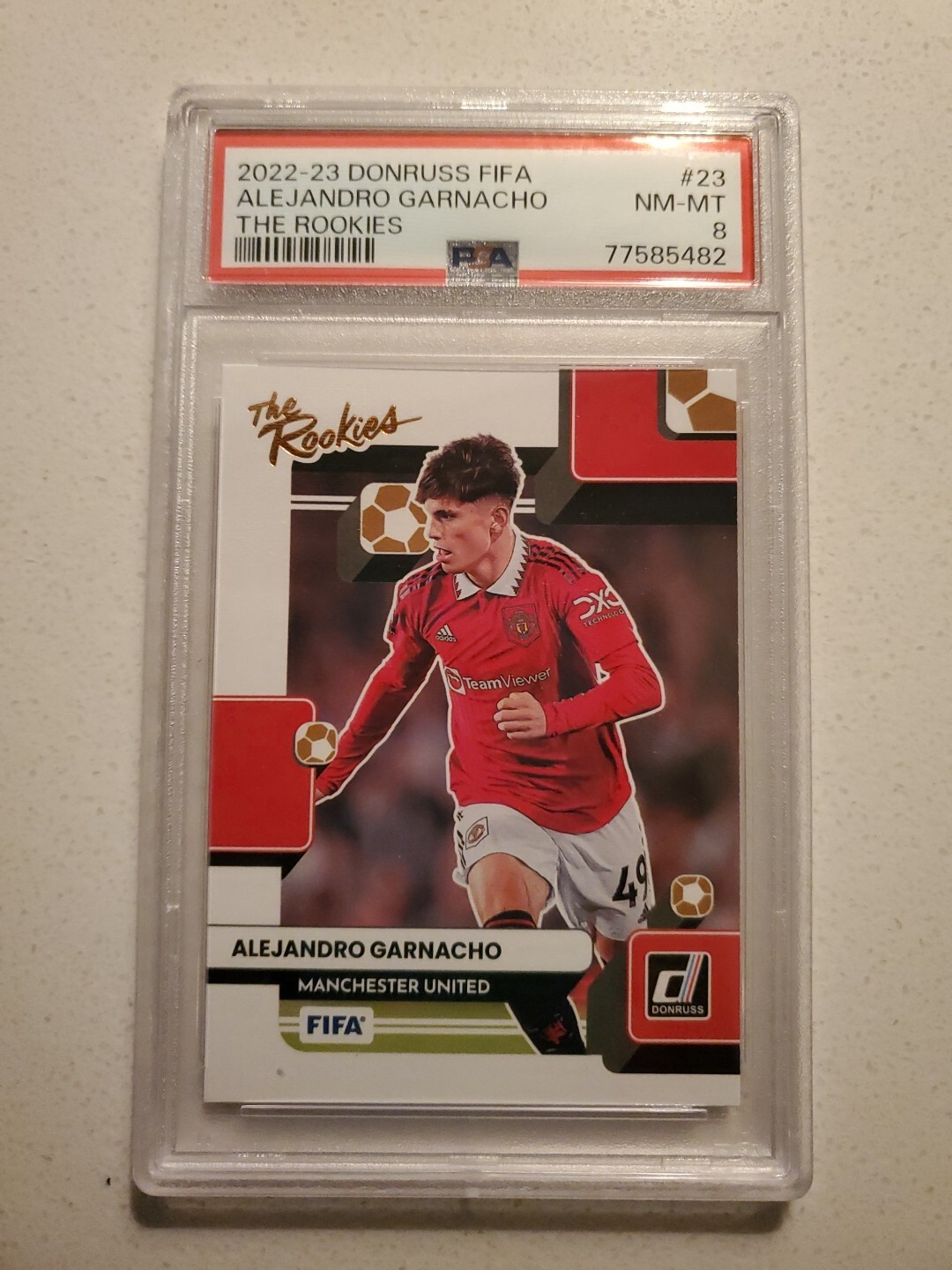 Alejandro Garnacho 2022-23 Panini Donruss FIFA Rookie RC #199 PSA 8 | eBay
