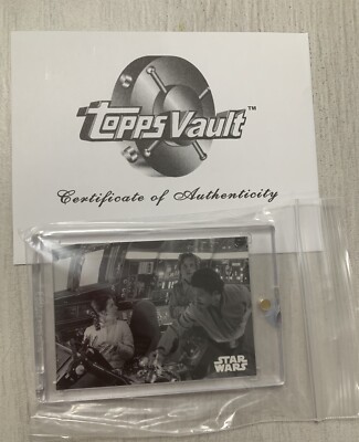 2018 Topps Star Wars ESB B&W Black And White blank back 1/1 #146 Luke ...