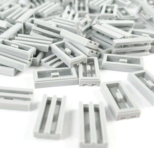 100 Pieces LEGO® 1 x 2 Grille Radiator w bottom groove Light Bluish ...