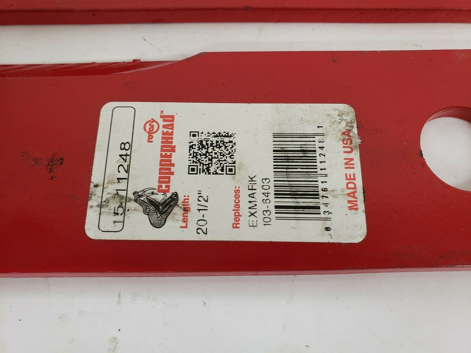 Qty-3 20-1/2" Rotary 11248/Maxpower 561139B Notched High-Lift Blade 60 ...