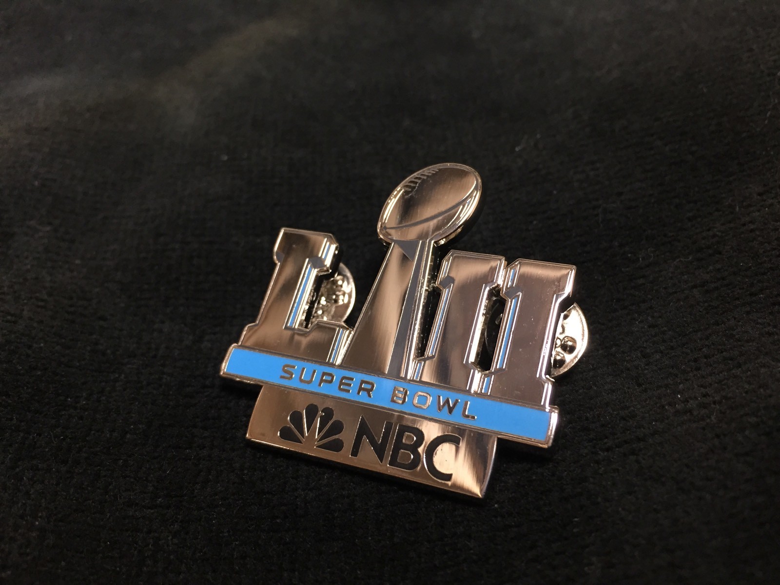 SUPER BOWL 53 LIII 51 LI LOGO PIN jersey cap NBC Foles Eagles Brady ...