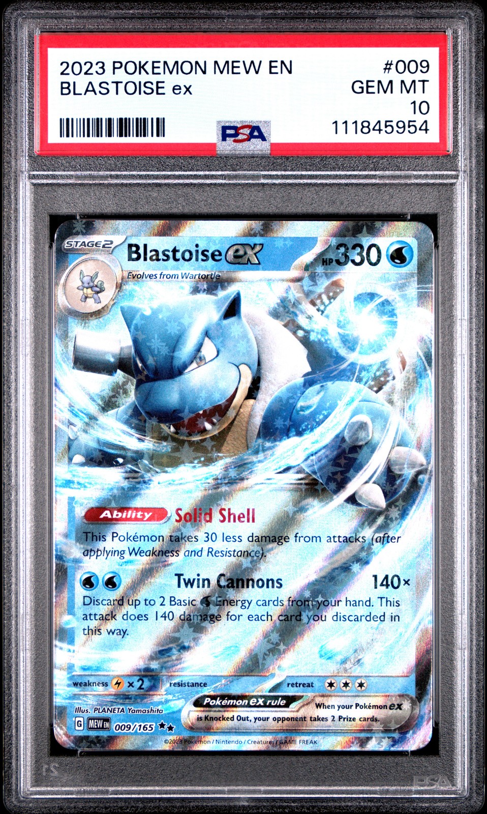 Blastoise EX 2023 Scarlet & Violet: 151 #009/165 Double Rare Price ...