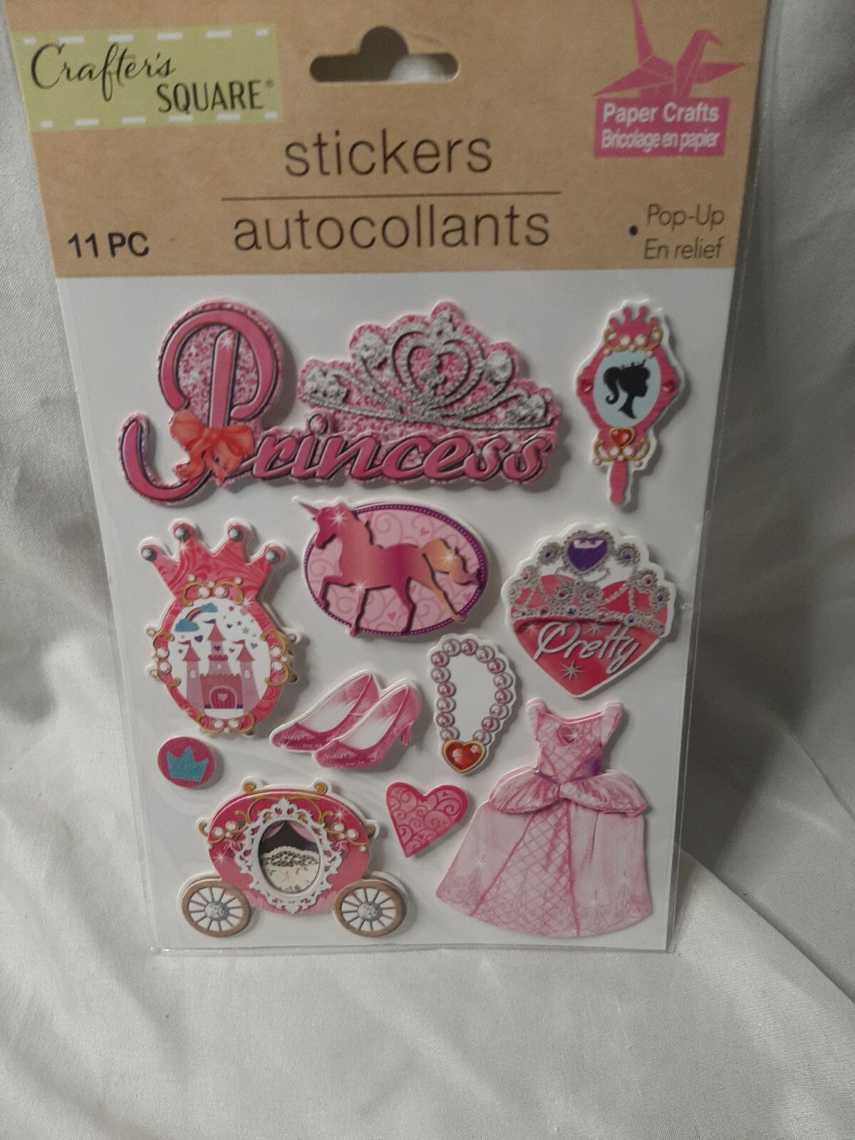 Crafters Square Stickers 11pcs Auto Collantes popup enrelief paper ...