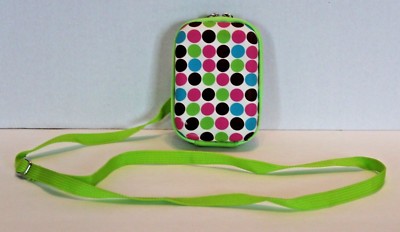 Fashionation The Macbeth Collection Small Zippered Pouch Green w/Dots ...