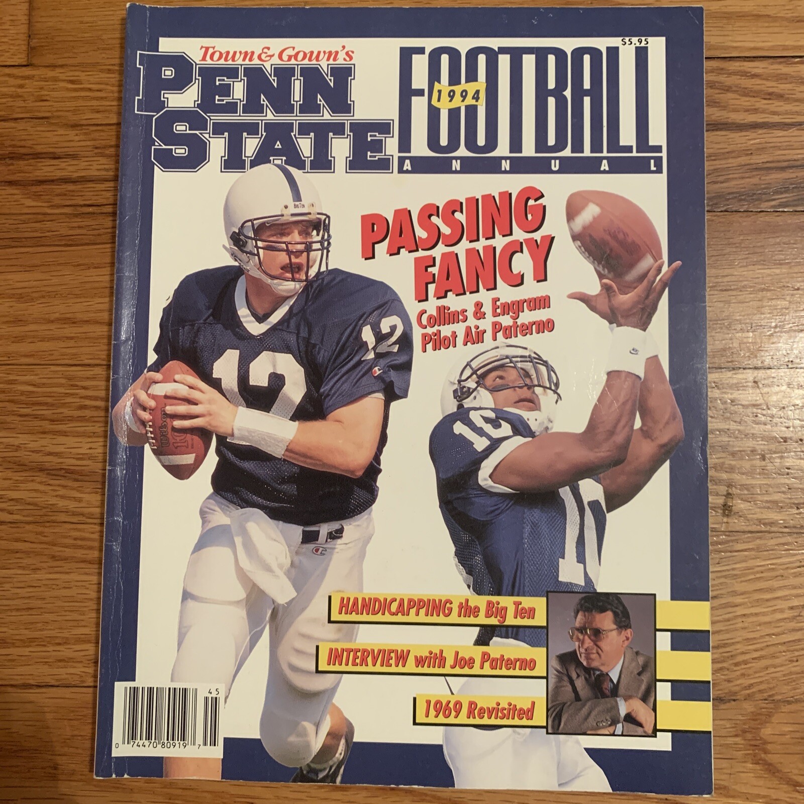 1994 Penn State Football Annual Magazine - Kerry Collins & Brandon ...