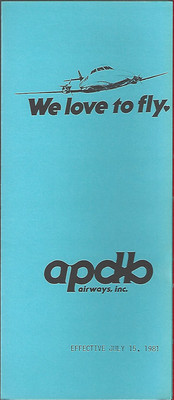 Apollo Airways system timetable 7/15/81 [6101] Buy 4+ save 25% | eBay