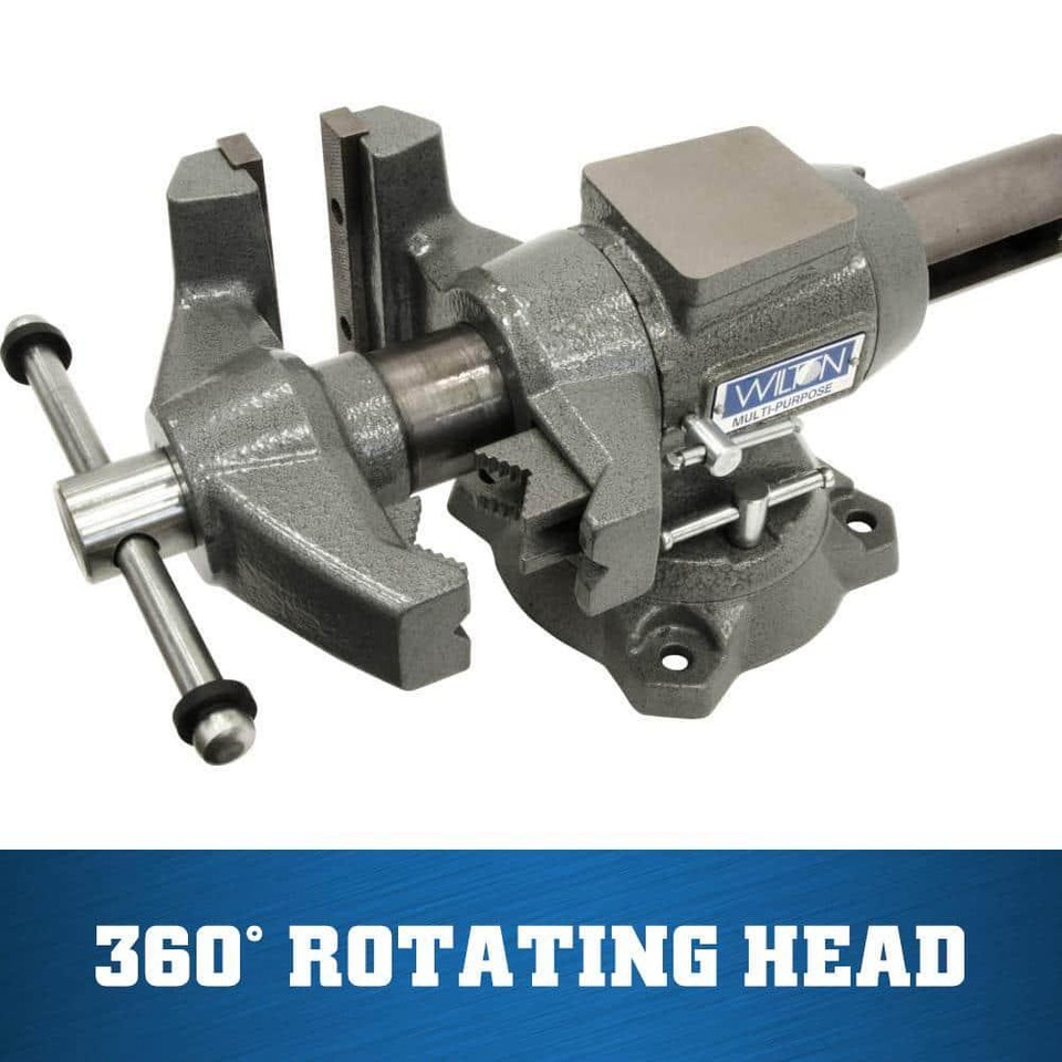 Wilton Hand Tool Bench Vise 5-1/2? Rotating Head Jaw Opening Heavy ...