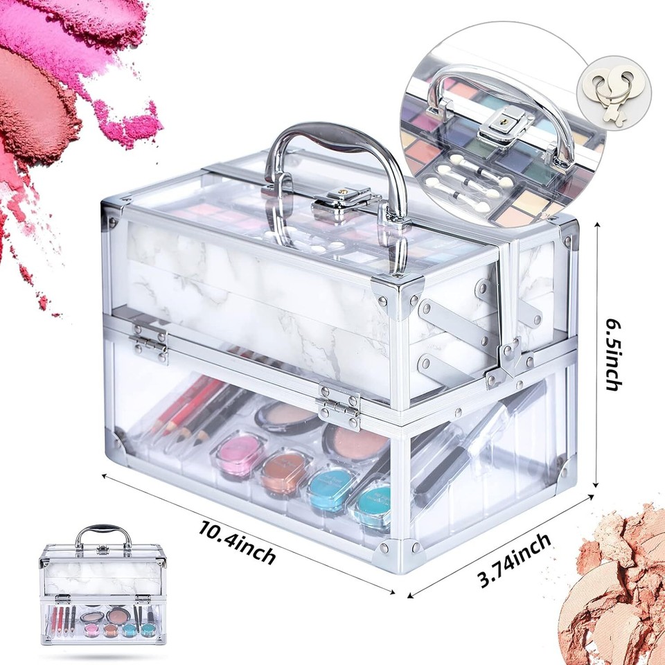 Hot Sugar Mixed Beauty Makeup Kit Cosmetic Set All in One Train Case ...