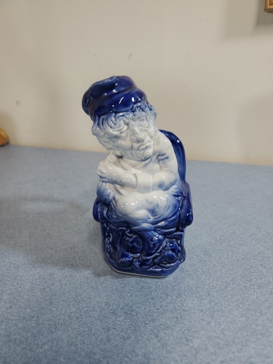 Blue And White Toby Jug