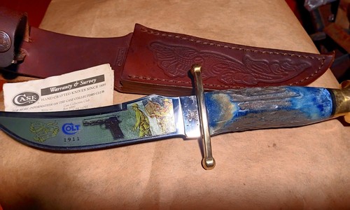 Case XX 2011 Colt 1911 Blue Stag Kodiak Fixed Blade Knife MIB | eBay