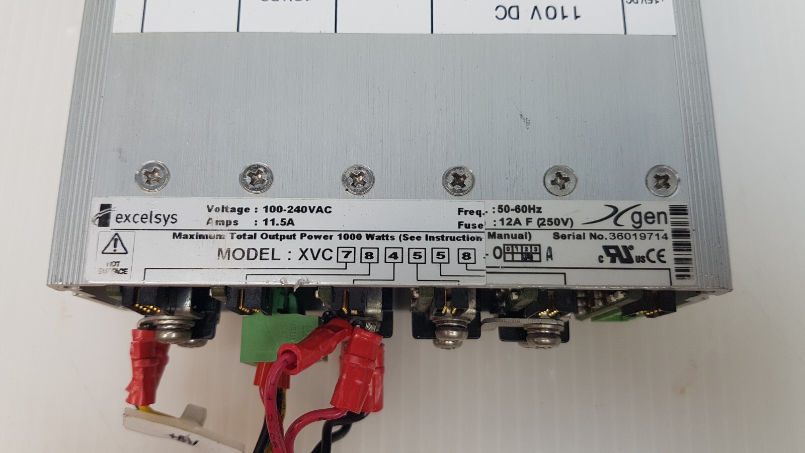 EXCELSYS XGEN POWER SUPPLY XVC784558-02 A Lumenis | eBay