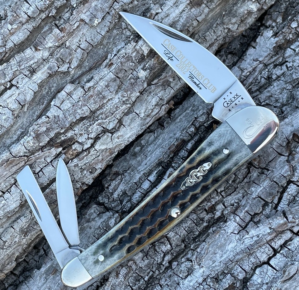 CASE XX ** CCC 2002 BURNT MOSS SEAHORSE WHITTLER KNIFE KNIVES | eBay